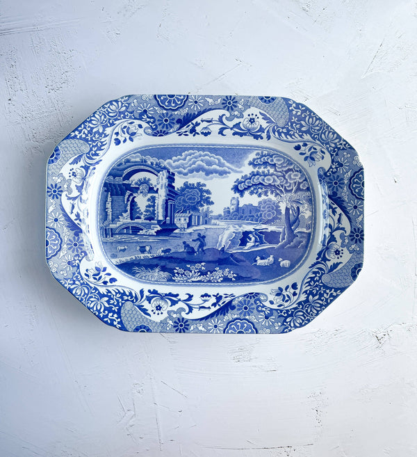 Copeland Spode Large Serving Platter - Blue Italian (Older Version ...