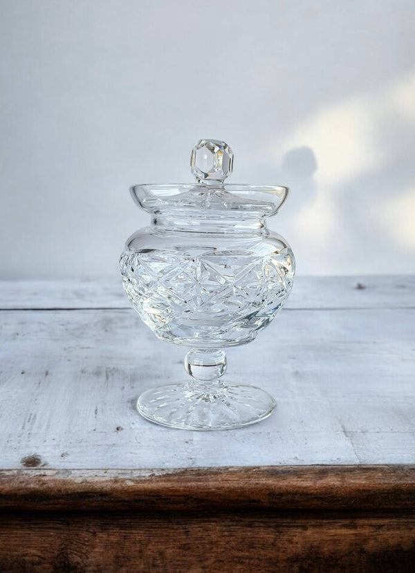 Crystal Jam Pot | Pedestal Base and Spoon Notch Lid – SOSC Home