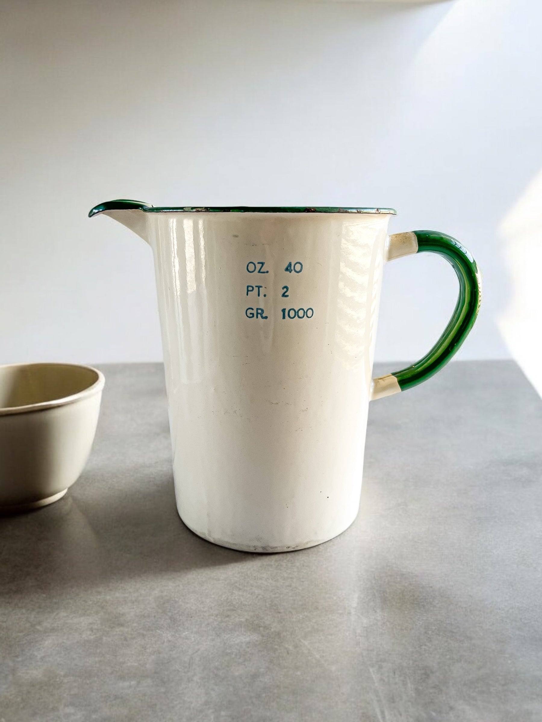 Enamel Measuring Jug - 1940s WWII Era – SOSC Home