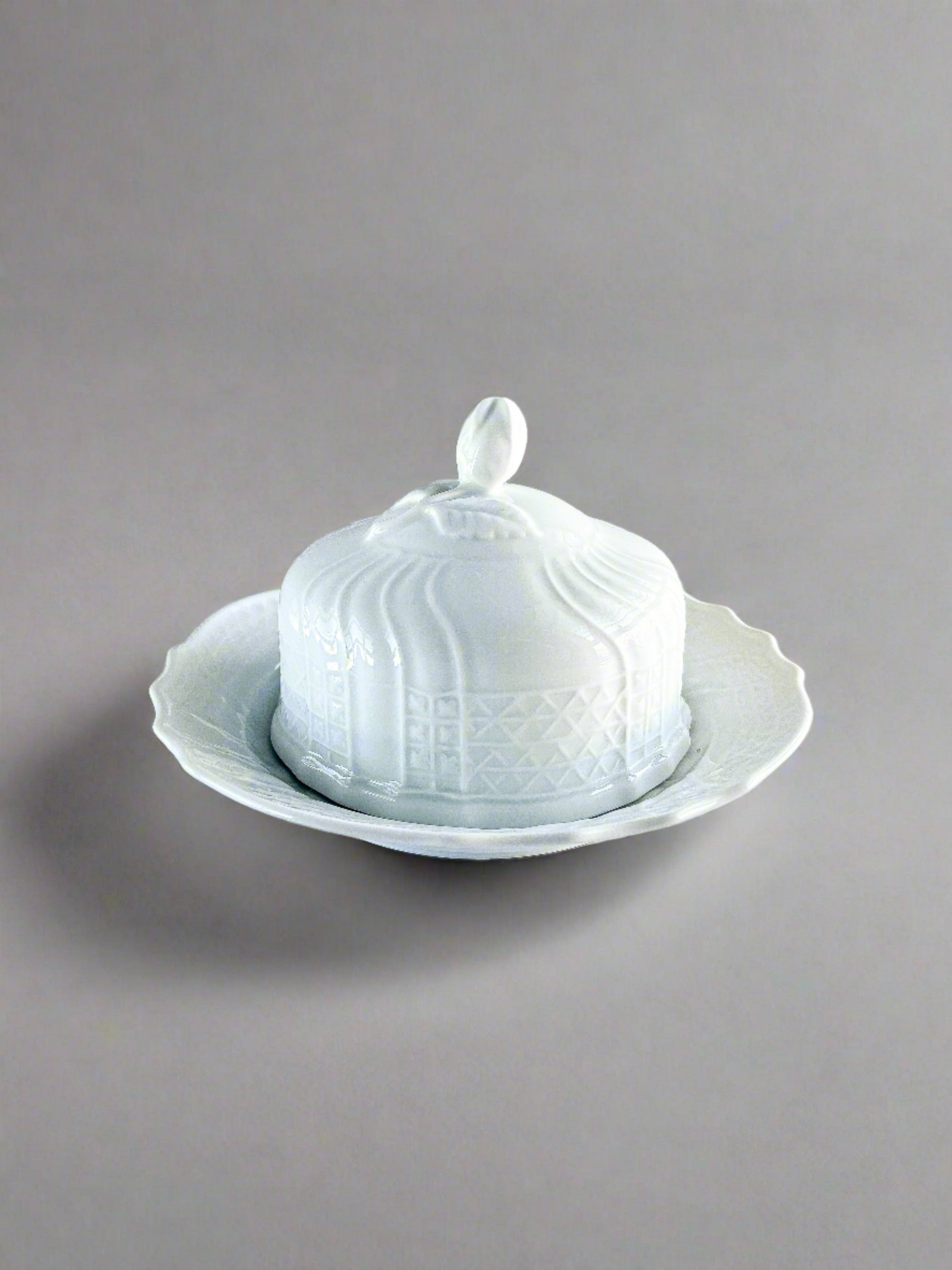 Hutschenreuther Round Covered Butter Dish - 'Dresden' Collection in ...