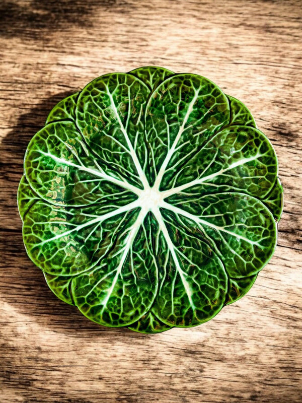 John Buck Portuguese Cabbage Ware Luncheon Plate – Scalloped Edge Desi ...