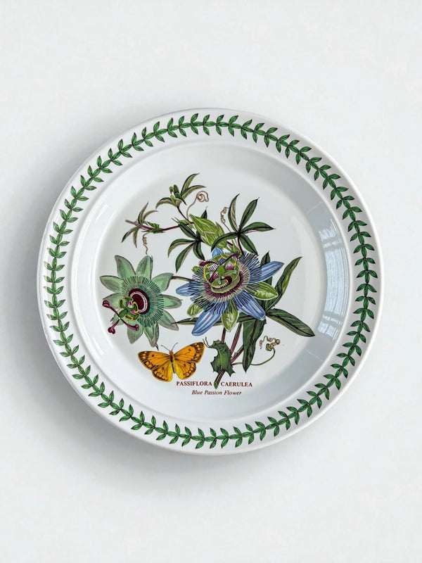 Portmeirion Botanic Garden Dinner Plate | 'Blue Passion Flower' Design ...
