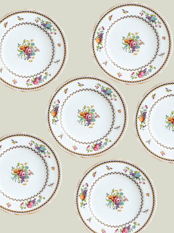 Spode Set of 6 Luncheon Plates - ‘Rockingham’ Collection (Modern ...